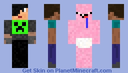 mixer 2 side Minecraft Skin