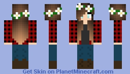 Red Plaid Gal ♥Dαιςϒ♥ Minecraft Skin
