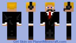 Mustache man with headset Minecraft Skin