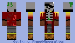 Zombie Pirate Minecraft Skin