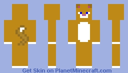 The orange-yellow Cat Minecraft Skin