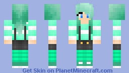 teal Minecraft Skin