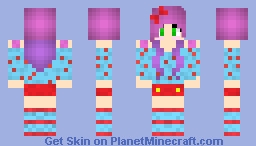 [Sugar_Heart] Polka Dot Girl Minecraft Skin