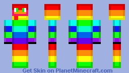 Rainbow Guy Minecraft Skin