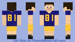 Michigan Football Minecraft Skin