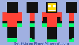 the moon on a cartoon he likes a harpoon Minecraft Skin