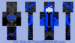 Blue Fire Prince Minecraft Skin