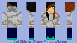 (Female Character w/Hoodie) Jessica Minecraft Skin