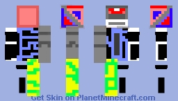 Weird Robot Guy Minecraft Skin