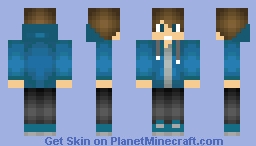 Blue Jumper Guy Minecraft Skin