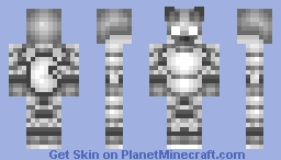 Furry Ghost Knight Minecraft Skin
