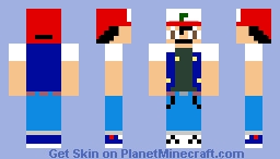 Ash Ketchum(From Pokemon) Minecraft Skin
