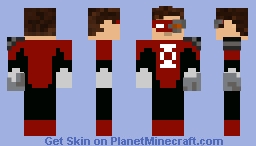 Cyborg Red Lantern Minecraft Skin