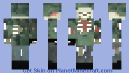Dead Body of a Soldier Minecraft Skin