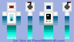 Robot Blue Fade Prototype Minecraft Skin