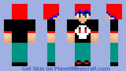 Emo Boy With Red And Blue Hair Minecraft Skin