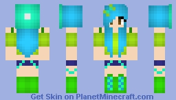 Summer/Nature Girl Minecraft Skin