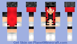 Red Skeleton Minecraft Skin