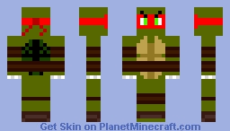 Raphael TMNT Minecraft Skin