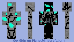 Mined diamond Minecraft Skin