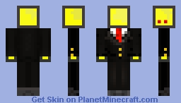 Update: Man With The Head Of Gold Minecraft Skin