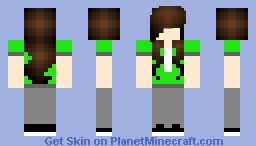 Girl SubZeroExtabyte Minecraft Skin