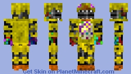 (FNAF2) Withered Chica Minecraft Skin