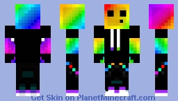 Cool Multi Coloured Guy Minecraft Skin