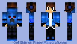 Blue Gamer Minecraft Skin