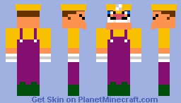 Wario Bros Skin Minecraft Skin
