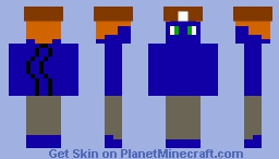 Blue Creature Minecraft Skin