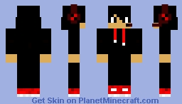 My skin! (black and red edition) Minecraft Skin