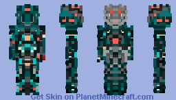 Iron Man Dark Armour Minecraft Skin