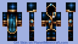 The Blue Fire Mage Minecraft Skin