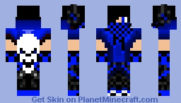 Blue Skull Minecraft Skin