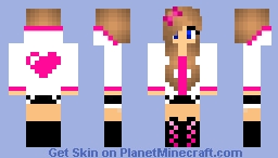 Valentines Day Girl Minecraft Skin