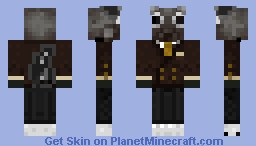 Anthro Wolf Gas Mask Minecraft Skin