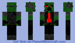 Creeper army official soldier male Minecraft Skin