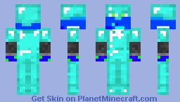 Blue Diamond Minecraft Skin
