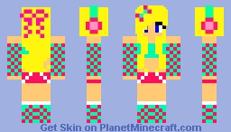 Cute Summer girl Minecraft Skin