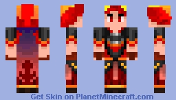 Flame King Vargas (Brave frontier) Minecraft Skin