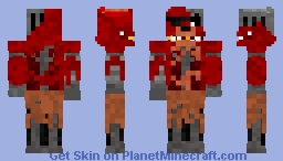 Withered Foxy the Pirate Fox (FNAF 2) Minecraft Skin