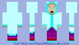 Neon Cloaker Minecraft Skin