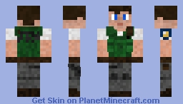 Chris Redfield: Resident Evil 1 Minecraft Skin