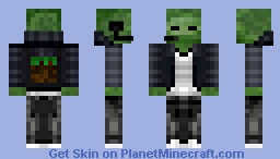 Phantauss13: Self Skin (Zombie Gamer) w/ Minecraft Logo Minecraft Skin