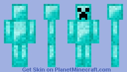 Diamond Creeper Minecraft Skin