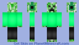 Cool Creeper Minecraft Skin