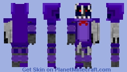 Withered Bonnie the Bunny Minecraft Skin