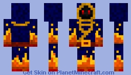 Fire Elemental Minecraft Skin