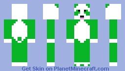 Green Panda Minecraft Skin